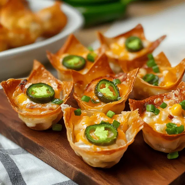 Jalapeno Popper Wonton Cups Crack Dip | Homemade Menus