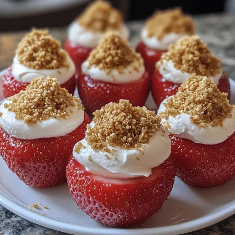 Cheesecake Deviled Strawberries | Homemade Menus