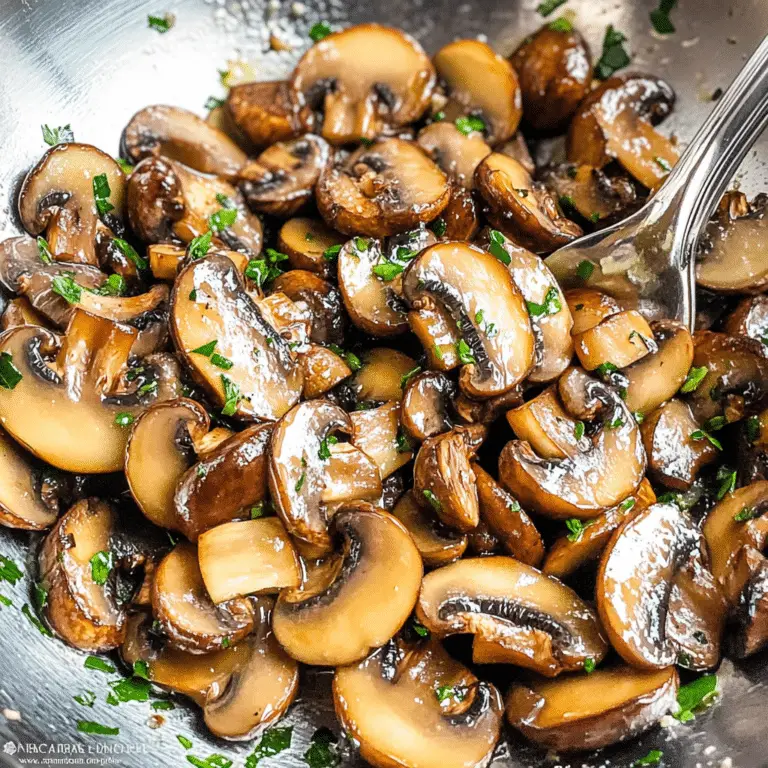 Sautéed Mushrooms: Quick and Flavorful Side Dish | Homemade Menus