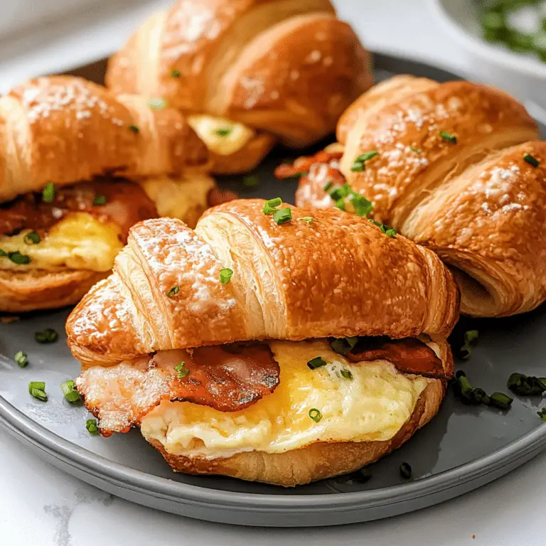 Croissant Breakfast Sandwiches – A Deliciously Savory Start to Your Day ...