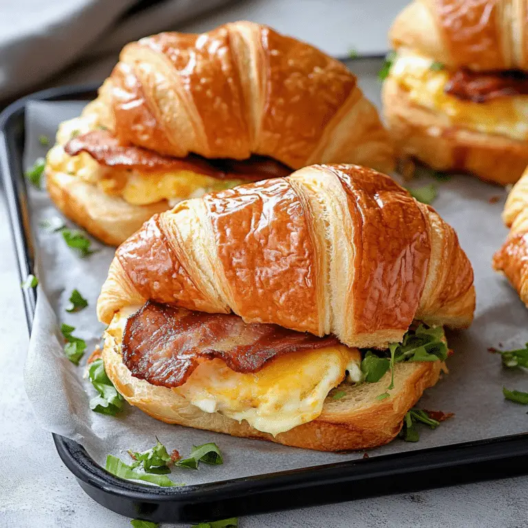 Croissant Breakfast Sandwiches – A Deliciously Savory Start to Your Day ...