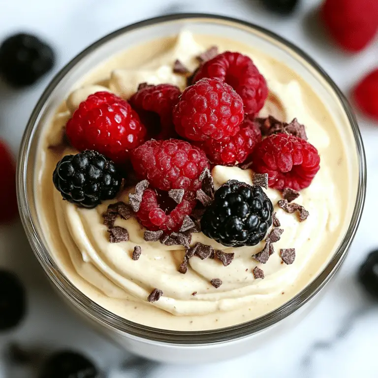Cottage Cheese Vanilla Mousse Recipe | Homemade Menus