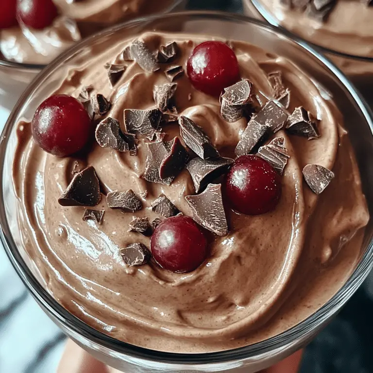 Chocolate Cottage Cheese Mousse Recipe | Homemade Menus