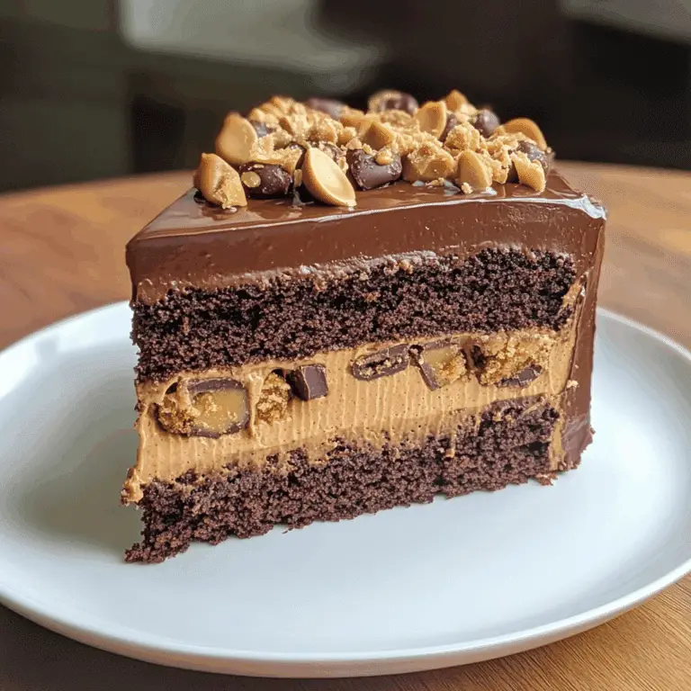 Chocolate Snickers Cake | Homemade Menus