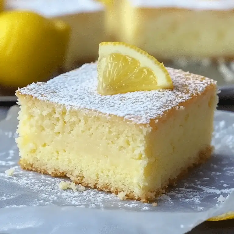 Lemon Custard Cake | Homemade Menus