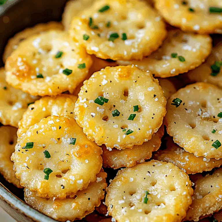 Garlic Ritz Snacks | Homemade Menus