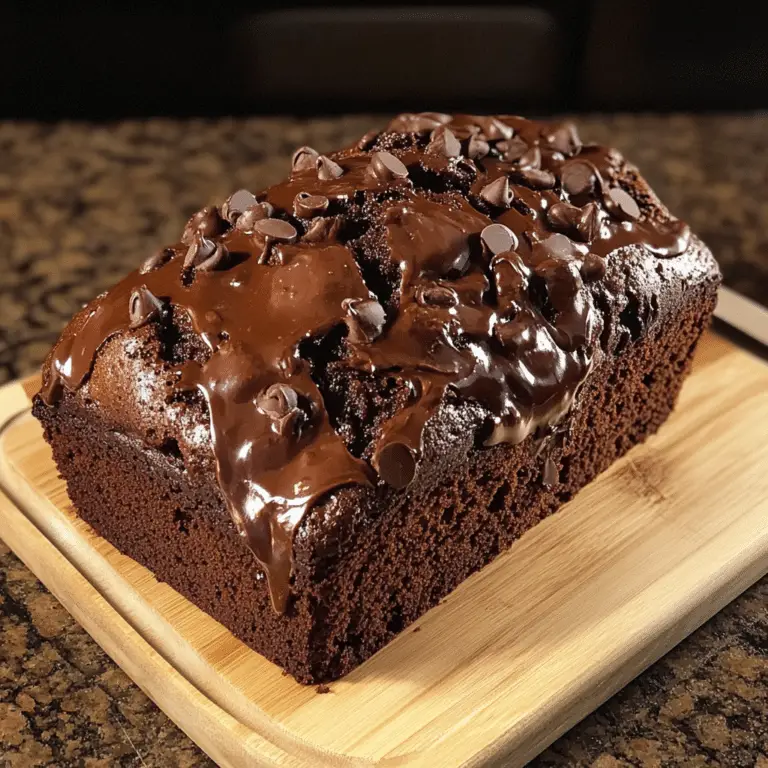 Hot Fudge Brownie Bread Recipe | Homemade Menus