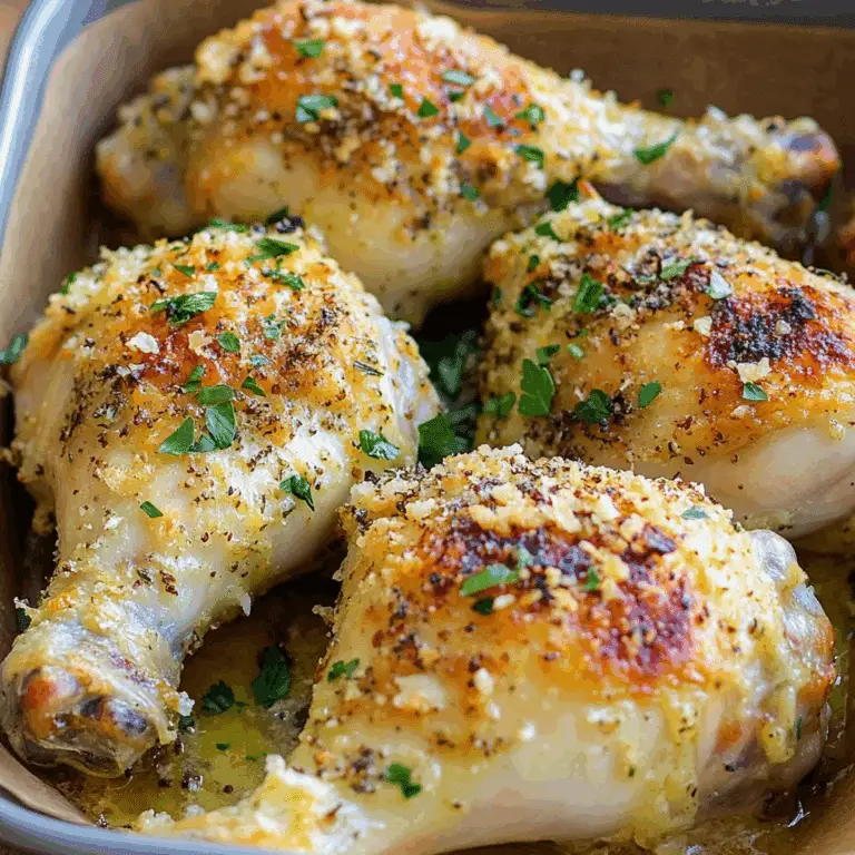 Garlic Parmesan Chicken Legs Recipe | Homemade Menus