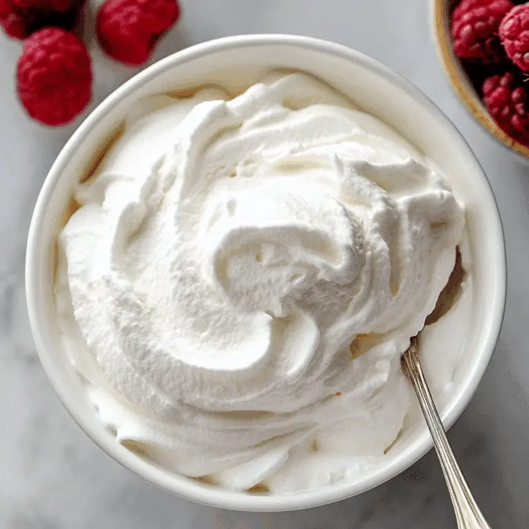 Easy Vanilla Whipped Cream | Homemade Menus