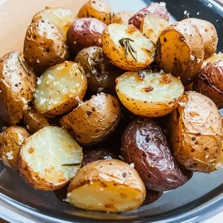 Roasted Baby Potatoes with Rosemary and Garlic | Homemade Menus