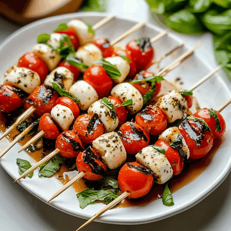 Easy Caprese Skewers for Quick Snacks | Homemade Menus