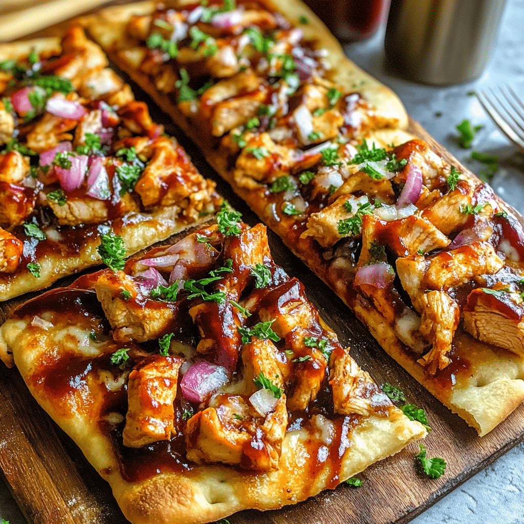 Quick & Tasty BBQ Chicken Flatbreads Recipe | Homemade Menus