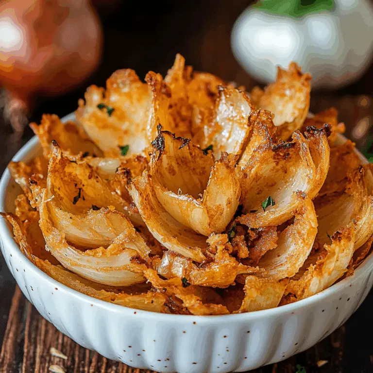 How to Make Crispy Air Fryer Blooming Onion Petals | Homemade Menus