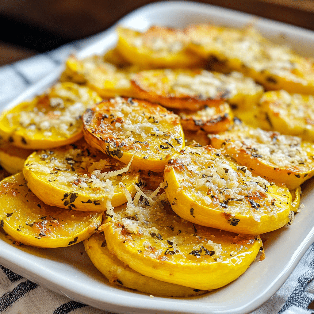 Irresistible Parmesan Baked Yellow Squash Recipe | Homemade Menus