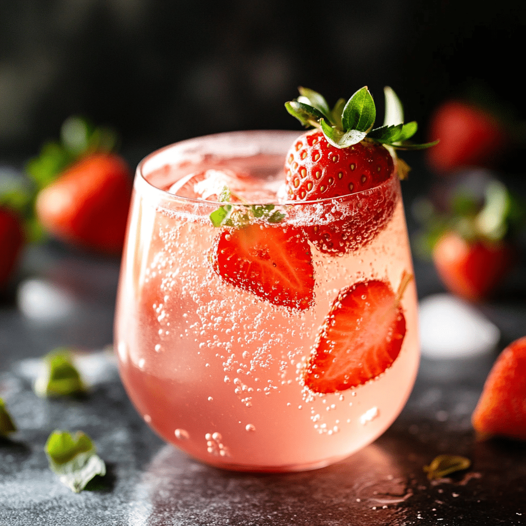 Best Refreshing Strawberry Sprite Mocktail Recipe Non-Alcoholic | Homemade Menus
