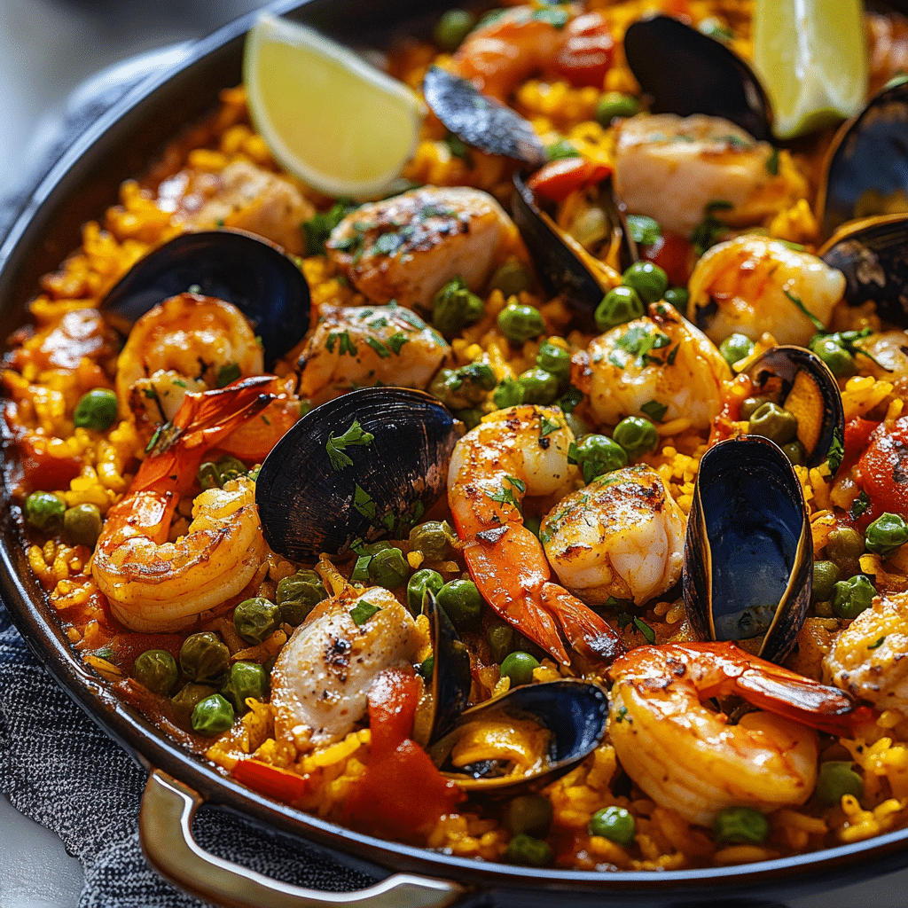 How to Make Spanish Paella with Chicken & Seafood | Homemade Menus