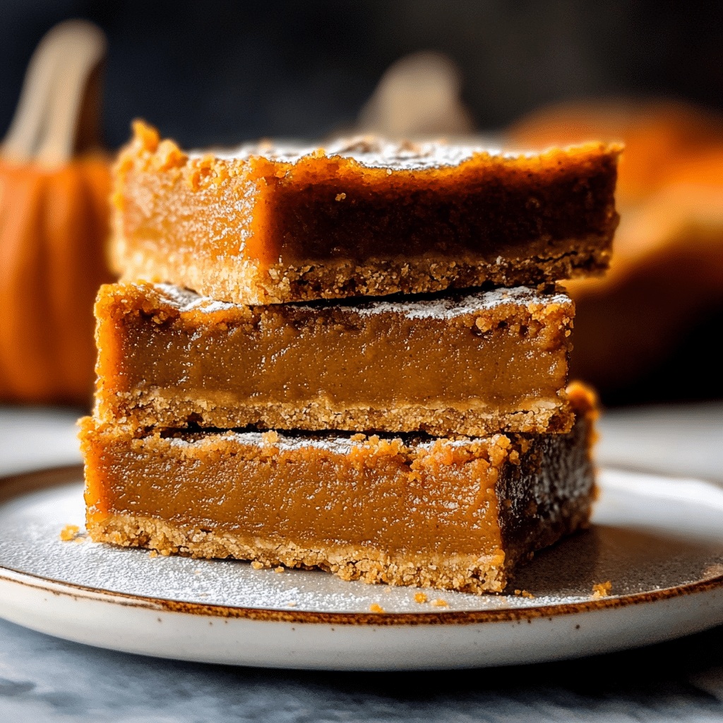 Easy Pumpkin Pie Bars to Delight Your Tastebuds | Homemade Menus