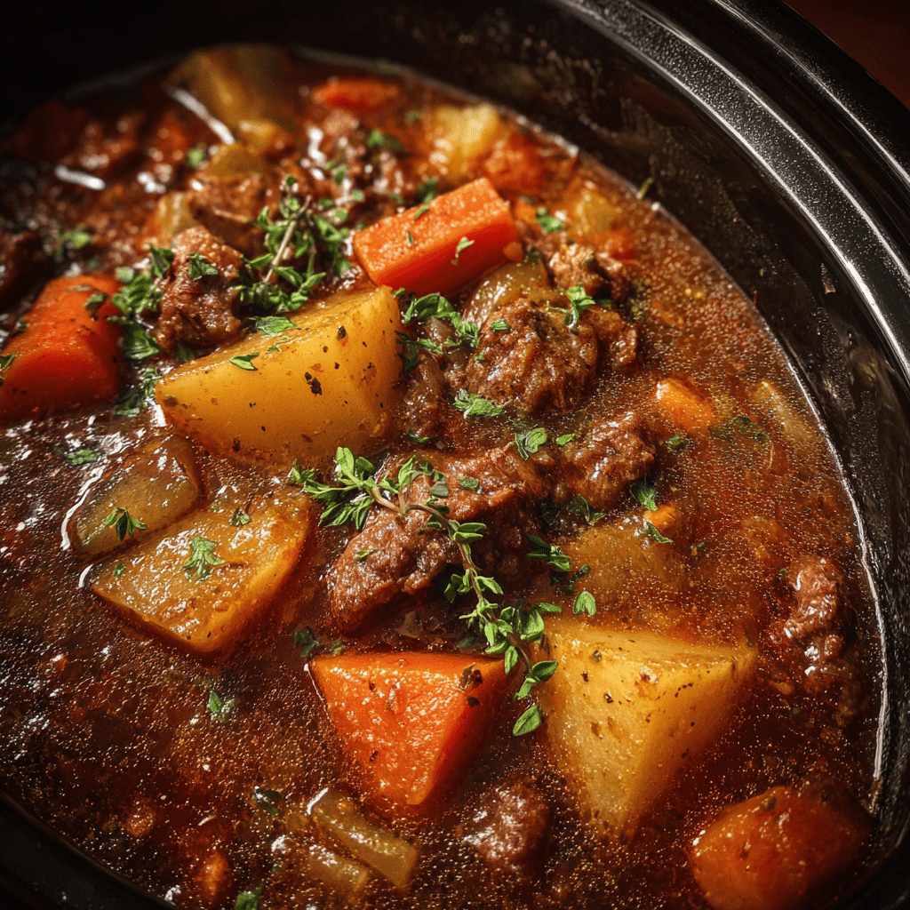 Crock Pot Poor Man’s Stew | Homemade Menus