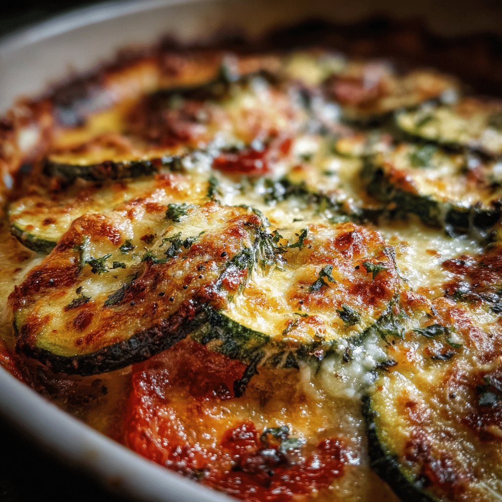 Italian Baked Zucchini | Homemade Menus