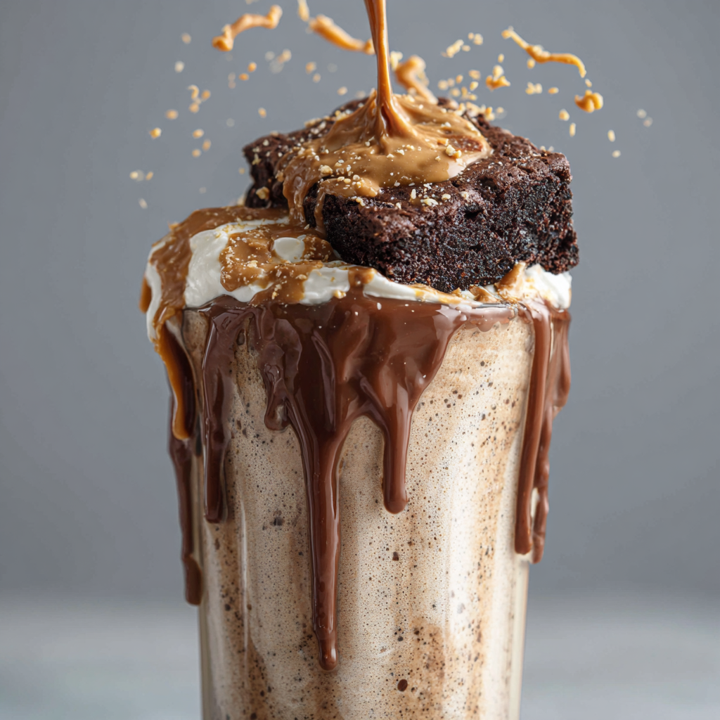 Peanut Butter Brownie Shake | Homemade Menus